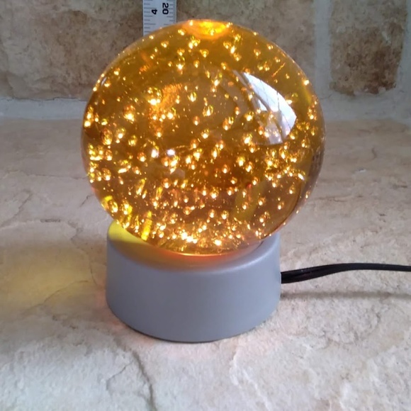 IKEA | Accents | Decorative Light With Gold Glass Orb Vintage | Poshmark